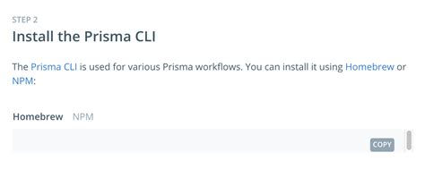Setup Prisma Page Key Instructions For Setup Are Blankmissing · Issue 76 · Prismaprisma