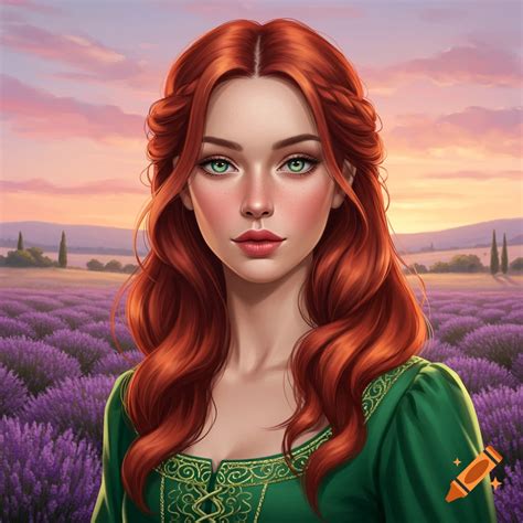 Woman With Long Red Hair On Craiyon