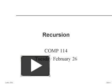 Recursion Presentation Free To View