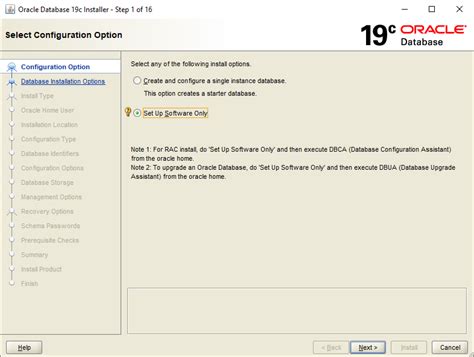 Oracle Installation Step 1 Manjaro Dot Site