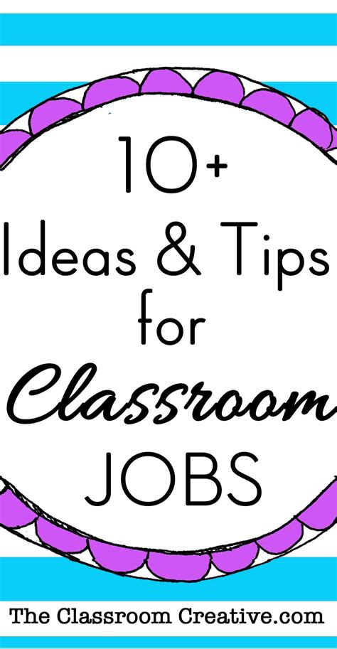 Free Classroom Job Chart Clipart