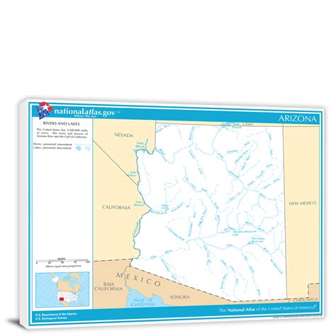 Arizona Map With Rivers