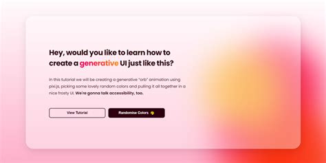 Generative Ui Webgl Background Animation Bypeople
