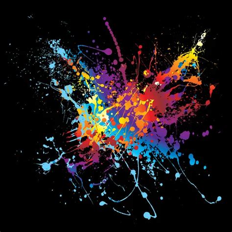 Paint Splatter Background Vector Art Stock Images Depositphotos