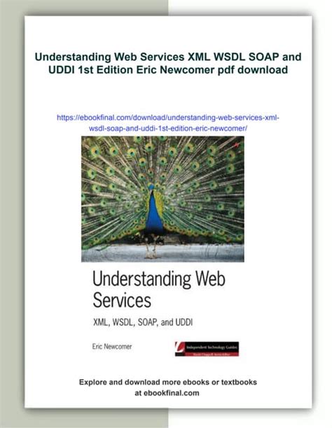 Understanding Web Services Xml Wsdl Soap And Uddi 1st Edition Eric