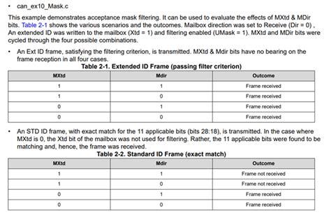 Tms320f28p650dk 寄存器版dcan筛选器配置方法 C2000™︎ 微控制器论坛 C2000 微控制器 E2e™ 设计支持