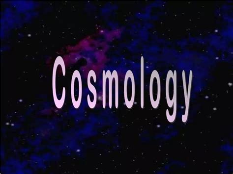 PPT Cosmology PowerPoint Presentation Free Download ID