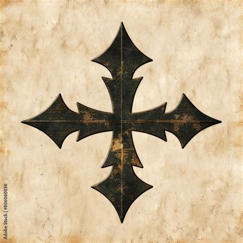 Ancient Crusader Cross Symbol Iconic Design Illustration Of Jerusalem Ancient Crusader Cross Symbol Iconic Design Illustration Of Jerusalem