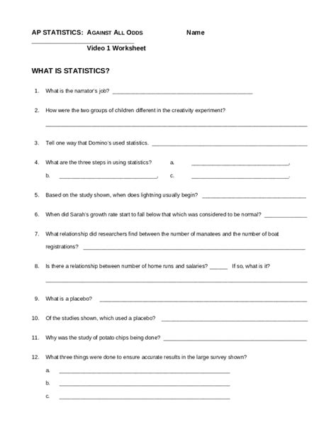 Ap Stats Unit 1 Against All Odds 1 Flashcards Doc Template Pdffiller