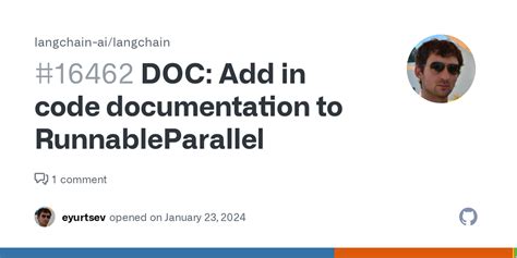 Doc Add In Code Documentation To Runnableparallel · Issue 16462