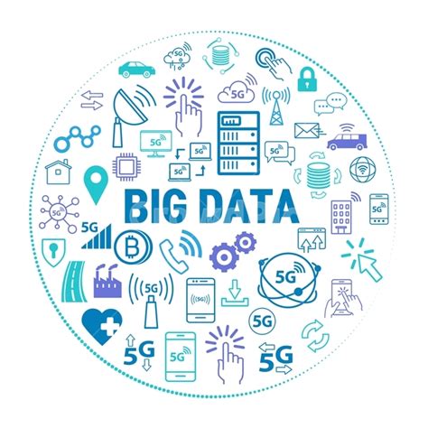 아이콘 일러스트레이션 5g 네트워크 빅데이터 사진이미지일러스트캘리그라피 Space작가