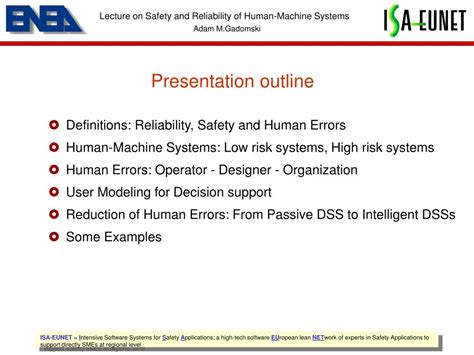 PPT Lecture On Safety And Reliability Of Human Machine Systems PowerPoint Presentation ID
