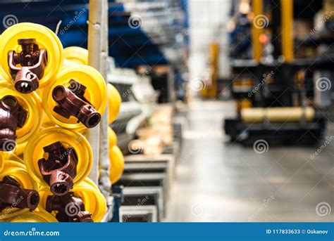 Assembly Workshop Interior At Big Industrial Plant Stock Image Image