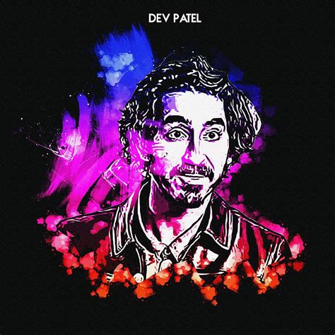 Celebrity Dev Patel Mixed Media By Luettgen Vidal Fine Art America