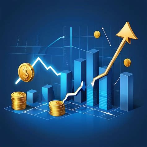 A Graph With A Graph Pointing Up And A Graph Pointing Up Premium Ai Generated Image