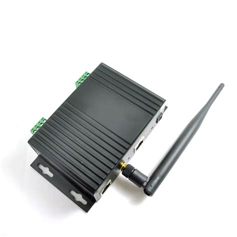 Industrial Grade Serial Device Server 2 Ports Rs 485 To Wifi Ethernet Tcp Converter Server