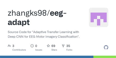 GitHub Zhangks Eeg Adapt Source Code For Adaptive Transfer Learning With Deep CNN For EEG