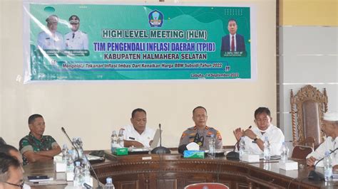 Bupati Halsel Pimpin Rapat Bersama Tim Tpid