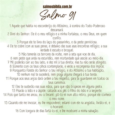 Salmo 91 Bíblia Sagrada