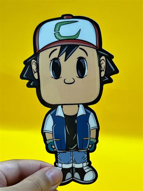 Ash Ketchum Chibi Sticker Etsy