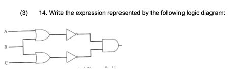 Solved 3 14 Write The Expression Represented By The Chegg Com