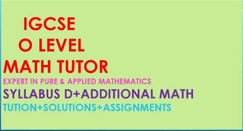 Teach Math Assignments Solutions Of O Level By Araoufmsc Fiverr