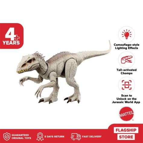 Jual Jurassic World Dino Trackers White Indominus Rex Mainan Action