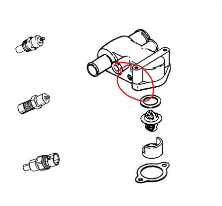 Q A 4 3 Mercruiser Thermostat Replacement Temperature Sensor Location
