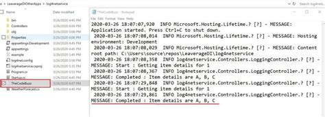 file logging using log4net in asp core thecodebuzz