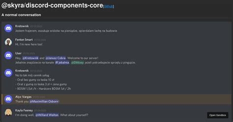 Discord Components Vue Forked Codesandbox