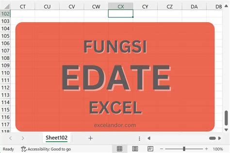 Fungsi Edate Di Excel