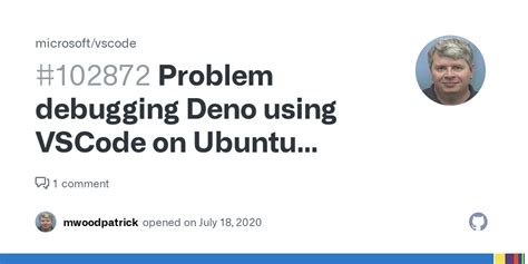 problem debugging deno using vscode on ubuntu 20 04 lts running inside