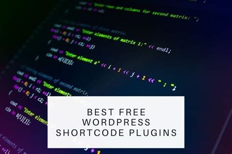 6 Best Free Wordpress Shortcode Plugins In 2024 Wpshopmart