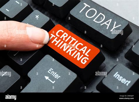 Sign Displaying Critical Thinking Business Approach Sequence Of Stages