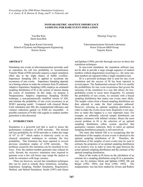 Pdf Nonparametric Adaptive Importance Sampling For Rare Event Simulation