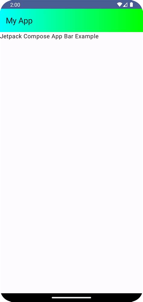 How To Set Gradient Background For Topappbar In Android Jetpack Compose