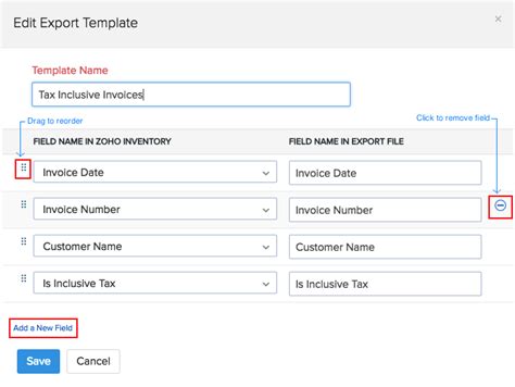 Export Data User Guide Zoho Inventory
