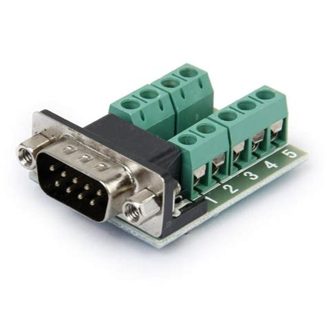 Rs232 A Terminal Db9 Adaptador Señal Terminal Módulo Db9 Nut Tipo