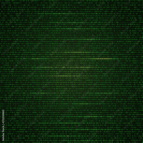 Binary Code Bright Green Background Programming Code Big Data Concept