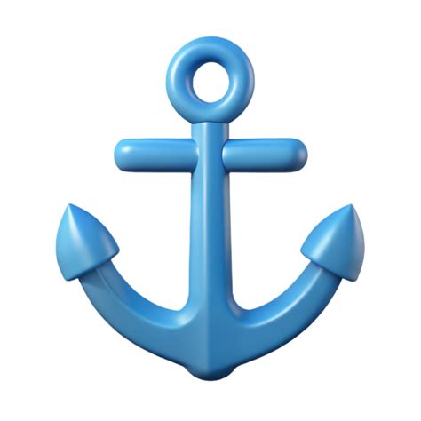 Beautiful Art Deco Minimal Anchor Icon Flat Color Sharp Edges Single