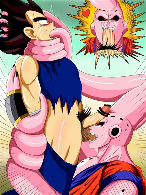 Majinbuusama Majin Buu Super Buu Vegeta Dragon Ball Dragonball Z 2babes Bite Mark Biting