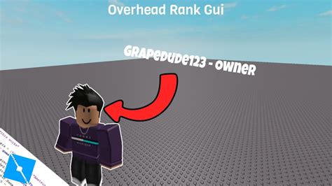 Roblox Scripting Tutorial How To Script An Overhead Rank Gui Youtube