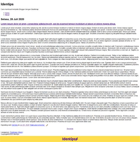 Cara Membuat Tema Blogger Sendiri Menggunakan Bootstrap