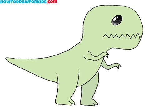 How To Draw A Dinosaur How To Draw A T Rex Easy How To Draw A Cute