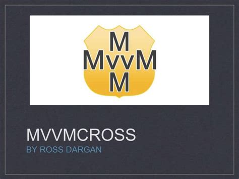 Mvvmcross Pptx Web Development Internet