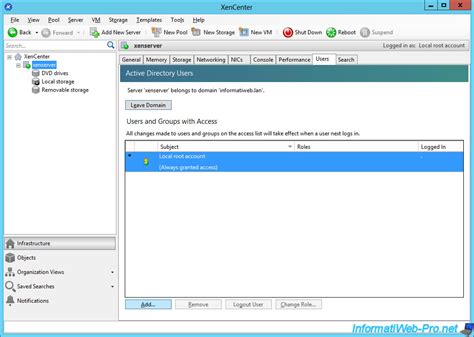Active Directory Authentication With Citrix Xenserver 65 Citrix