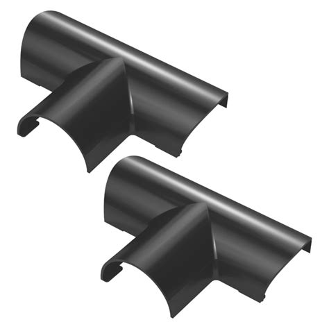 D Line Mini Trunking Flat Equal Tees 30mm X 15mm 2 Pack Screwfix