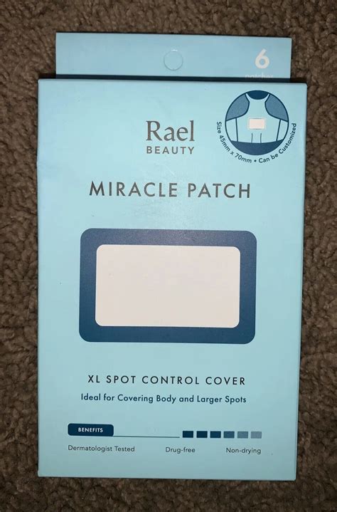 Rael Beauty Miracle Patch Xl Acne Spot Control Cover Face Body 6