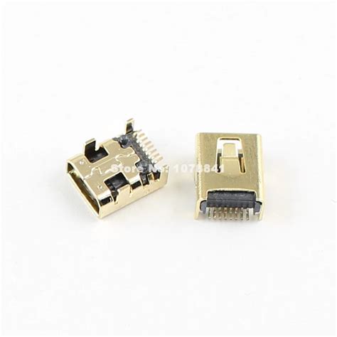 Pcs Per Lot Mini Usb Pin Female Socket Connector For Diy In Connectors From Lights