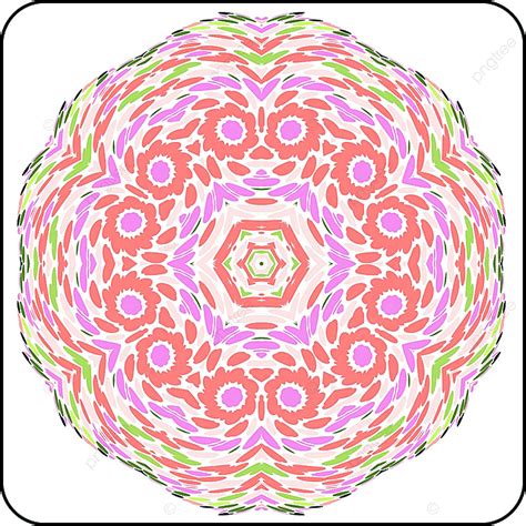 Symmetry Pattern Vector Png Images Colorful Circular Pattern Of Symmetry Circles Backgrounds